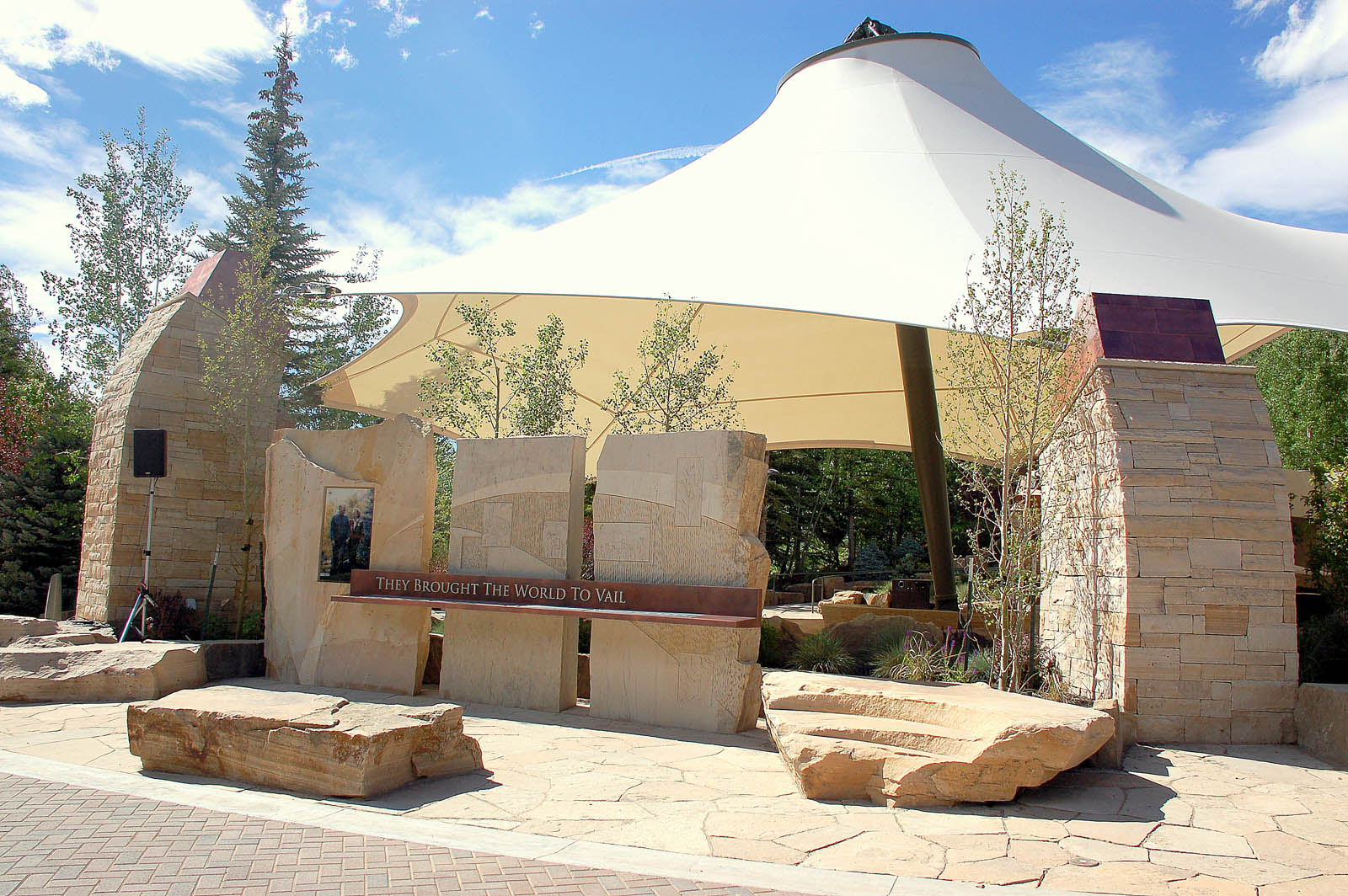 Mountainside amphitheater - Fabric Architecture Magazine