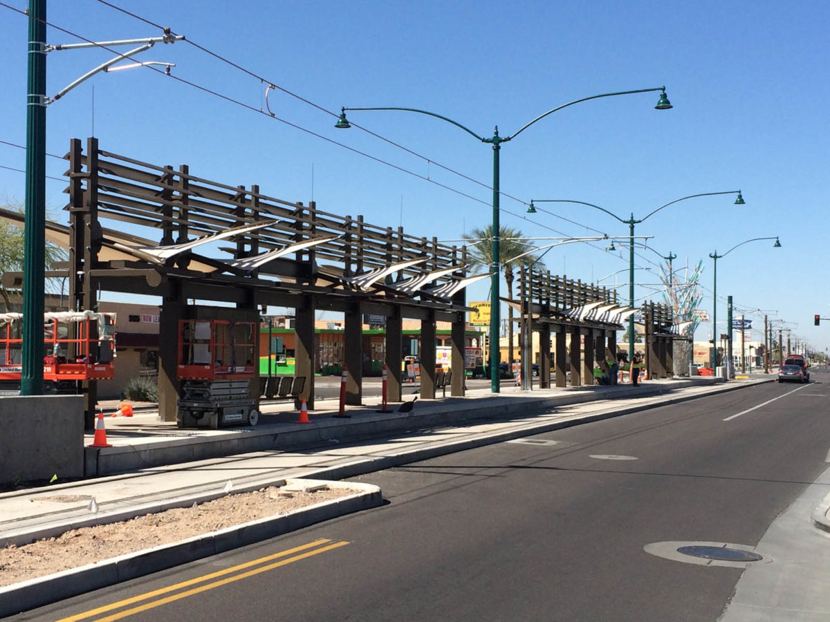 Transit passenger shade - Fabric Architecture Magazine