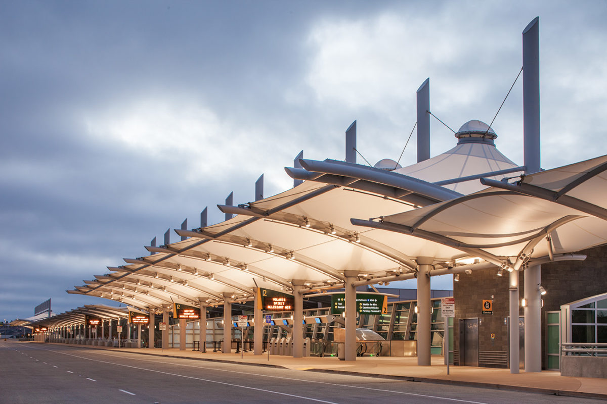 Airport passenger canopies - Fabric Architecture Magazine