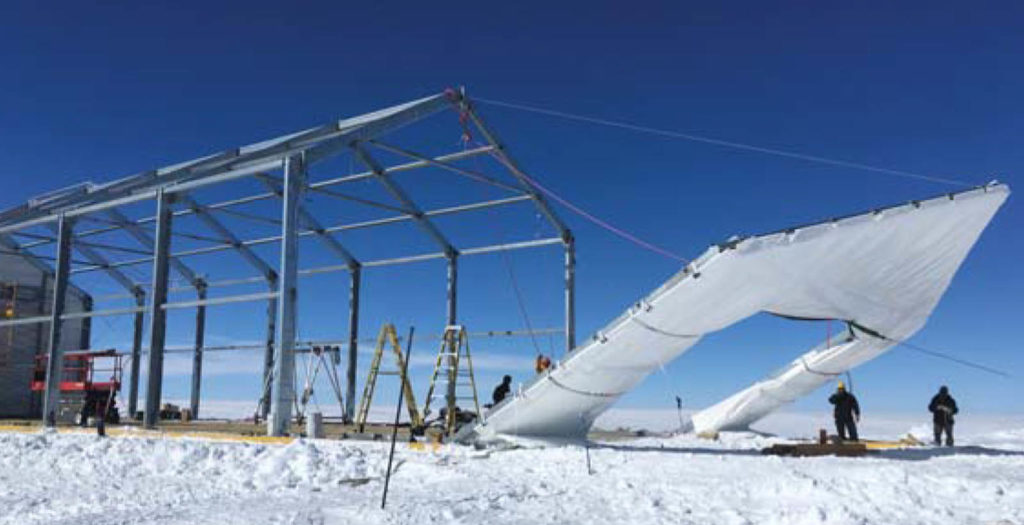 Fabric Structure Built for Extreme Conditions on Greenland Ice Sheet ...